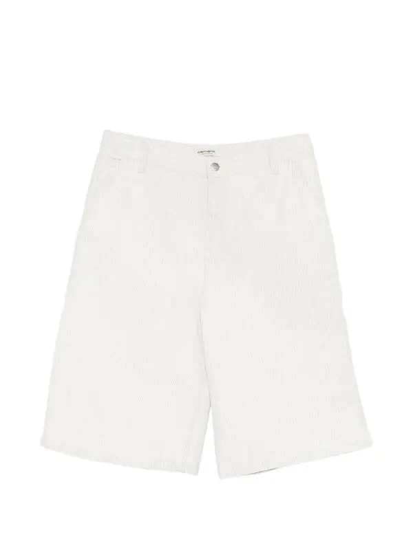 Carhartt Work In Progress Striped Cotton Shorts