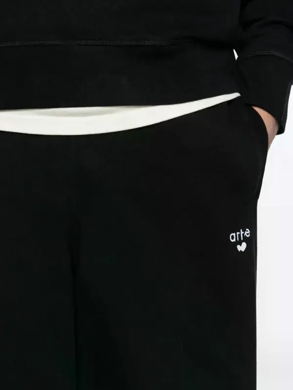 ARTE ANTWERP Heart Logo Track Pants - Black