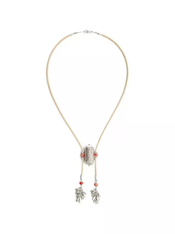 Isabel Marant Étoile Janis Metal And Leather Pendant Necklace