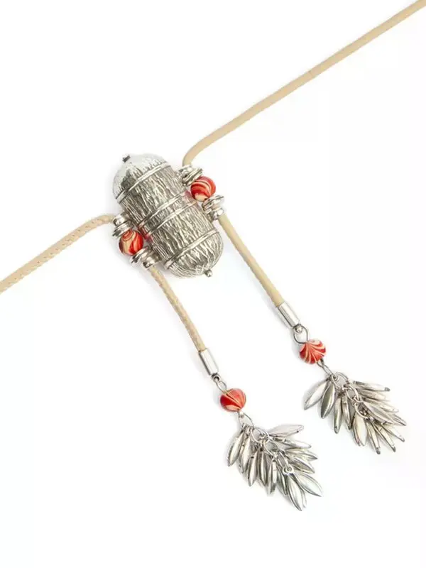 Isabel Marant Étoile Janis Metal And Leather Pendant Necklace