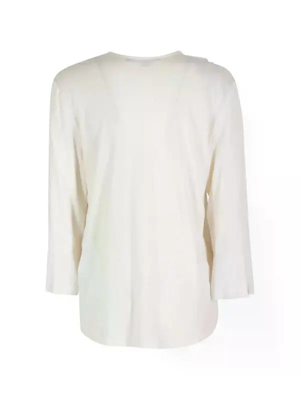 Seventy V-neck Ruffled Blouse - Neutrals