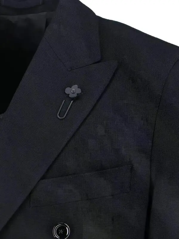LARDINI Double-breasted Blazer - Blue