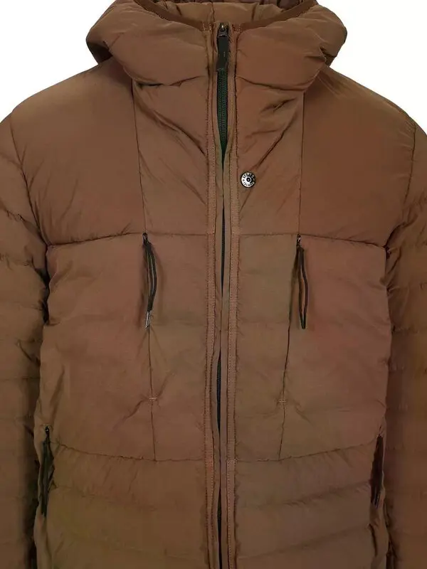 Stone Island Davis Tcc Hooded Quilted Jacket