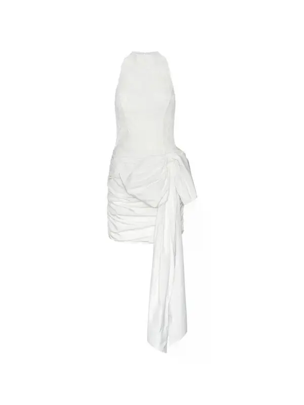ROTATE BY BIRGER CHRISTENSEN Lace Mini Dress With Bow - White