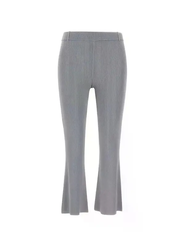 A. ROEGE HOVE Ribbed Flared Trousers - Grey