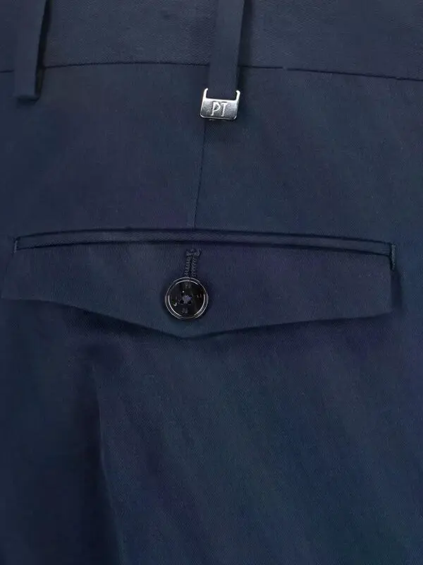 PT TORINO Pleated Cuffed Trousers