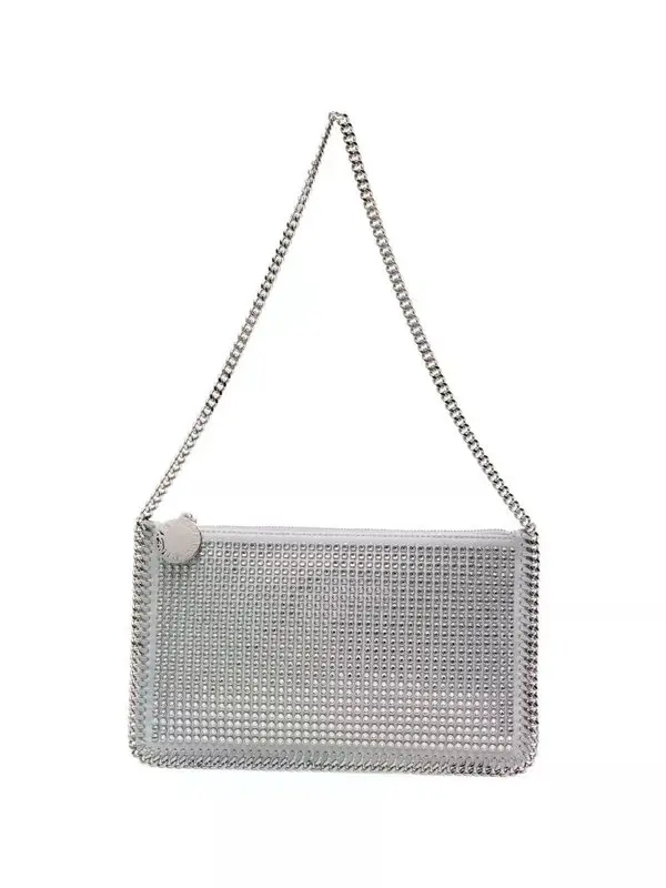Stella McCartney Falabella Crystal-embellished Shoulder Bag - Grey