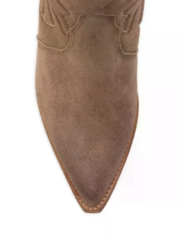 JULIE DEE Embroidered Pointed Cowboy Boots