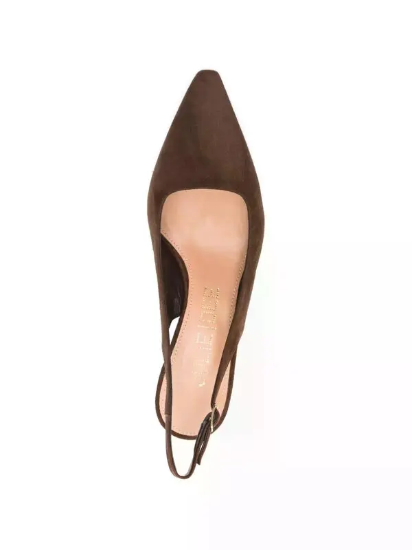 JULIE DEE Slingback Heeled Pumps - Brown