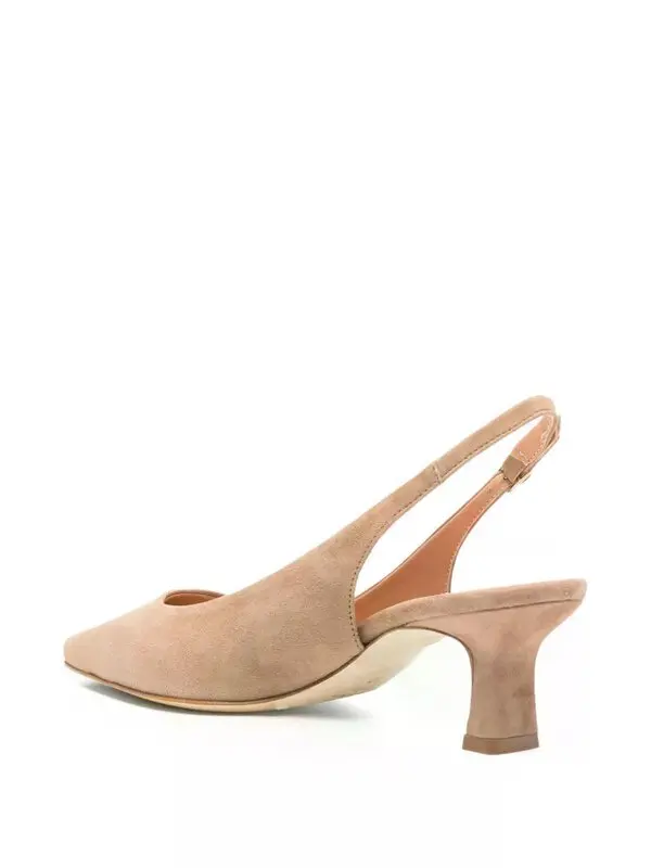 JULIE DEE Beige Slingback Heeled Pumps
