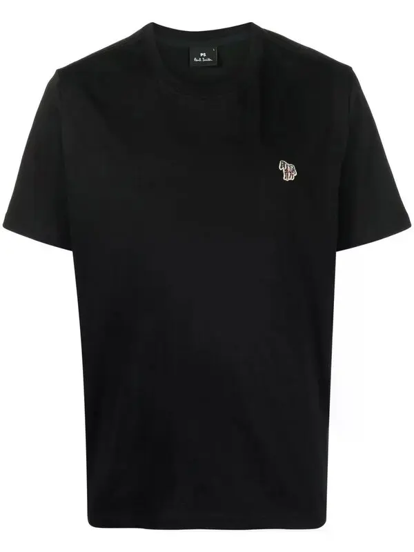 Paul Smith Zebra Logo-patch T-shirt - Black
