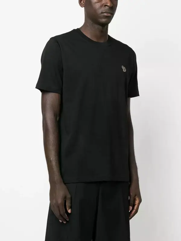 Paul Smith Zebra Logo-patch T-shirt - Black