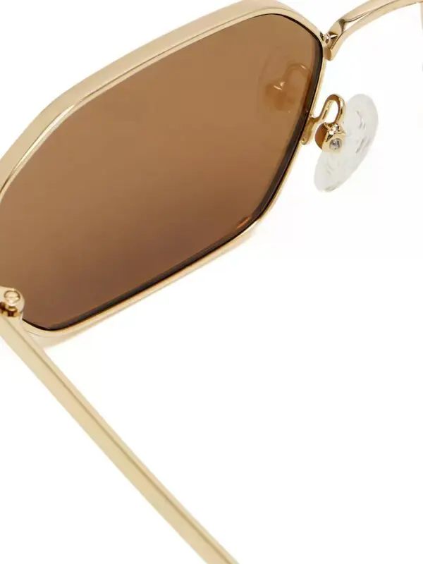 Le Specs Geometric Frame Sunglasses
