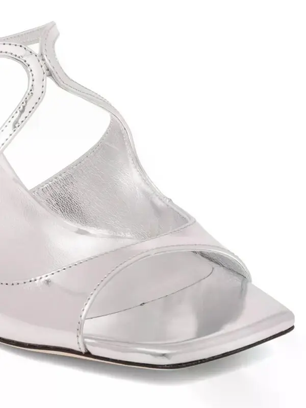 JIMMY CHOO Leather Strappy Mules