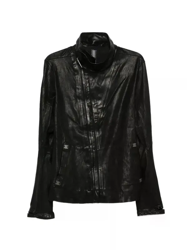 ISAAC SELLAM EXPERIENCE Zip-up Leather Jacket - Black