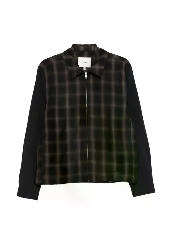 ARTE ANTWERP Plaid Zip-up Jacket