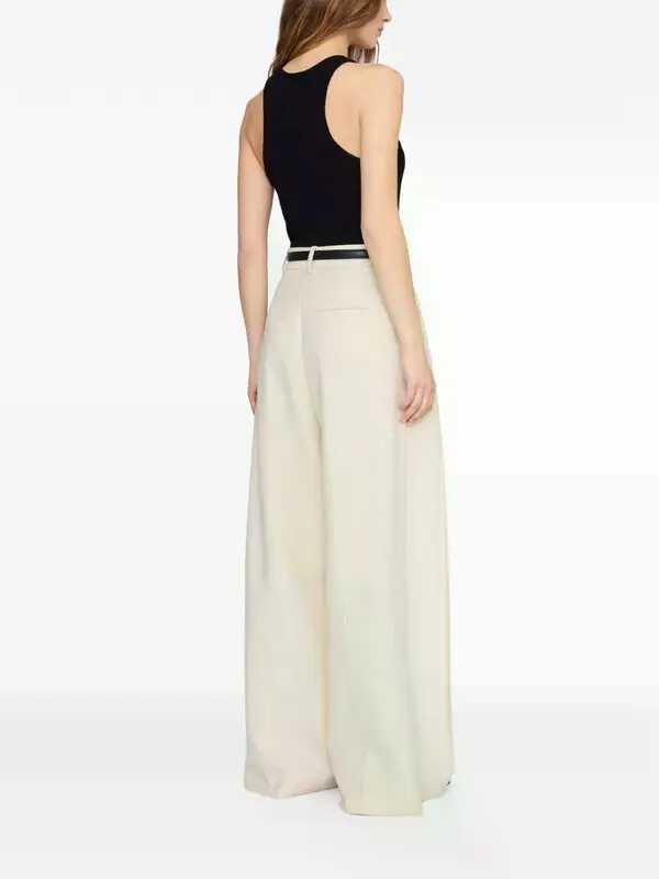 ANINE BING Crew-neck Ribbed Sleeveless Top