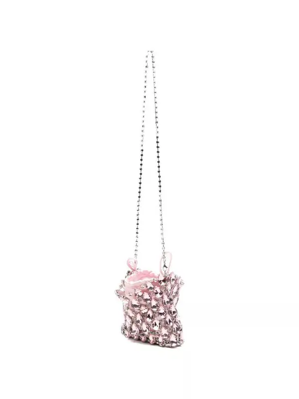 SELF-PORTRAIT Crystal-embellished Shoulder Bag