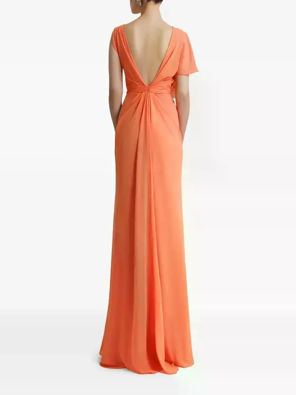 GEMY MAALOUF V-back Maxi Dress - Orange
