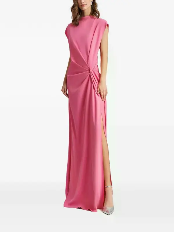 GEMY MAALOUF Draping Maxi Dress - Pink