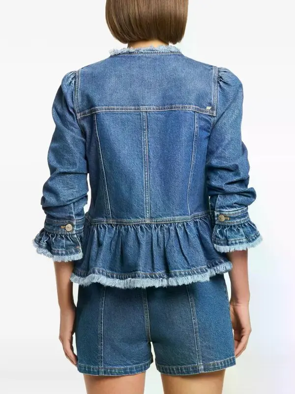 Cinq À Sept Frieda Peplum Denim Jacket