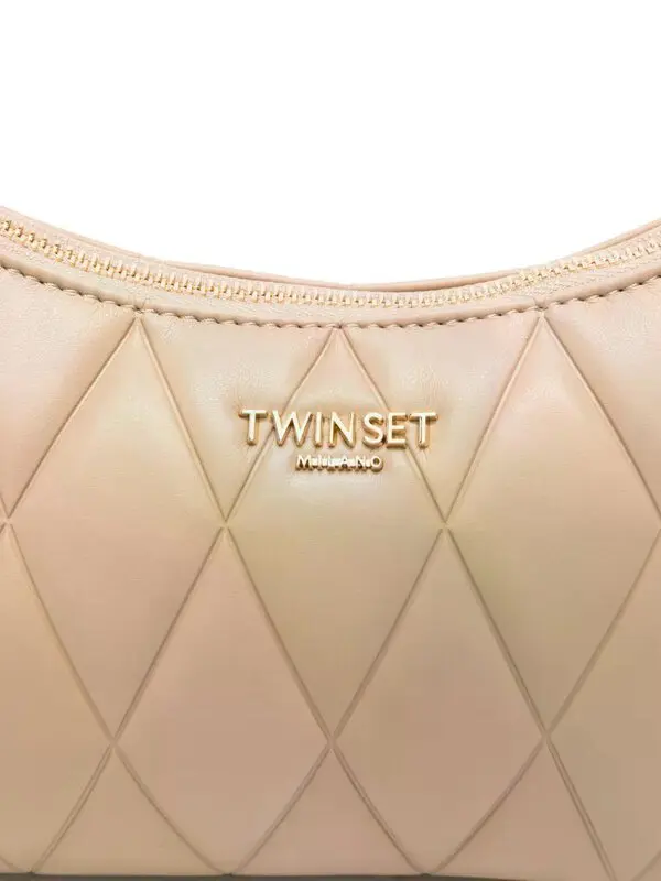 TWINSET Quilted Chain Shoulder Bag - Neutrals