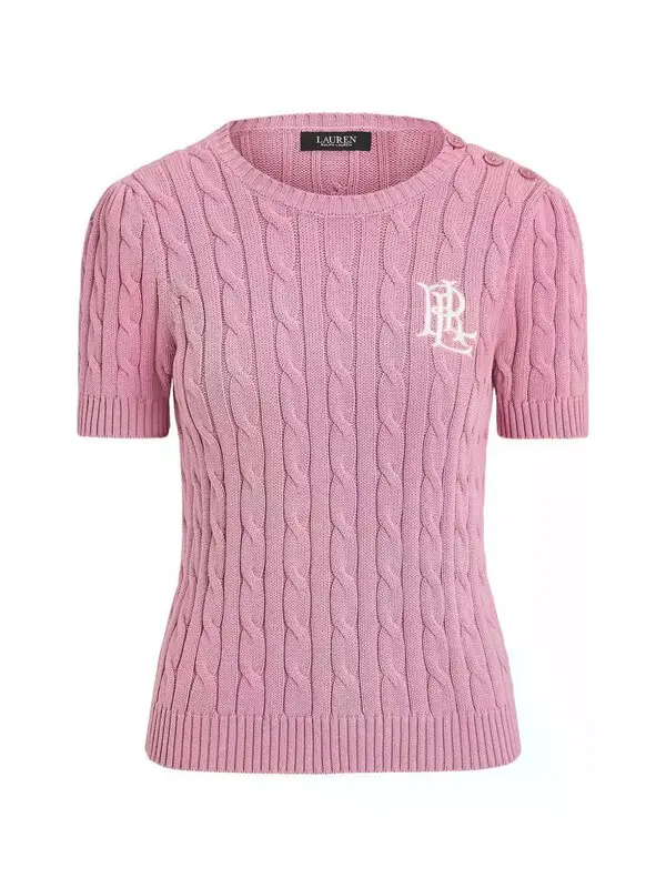 Ralph Lauren Cable Knit T-shirt - Pink