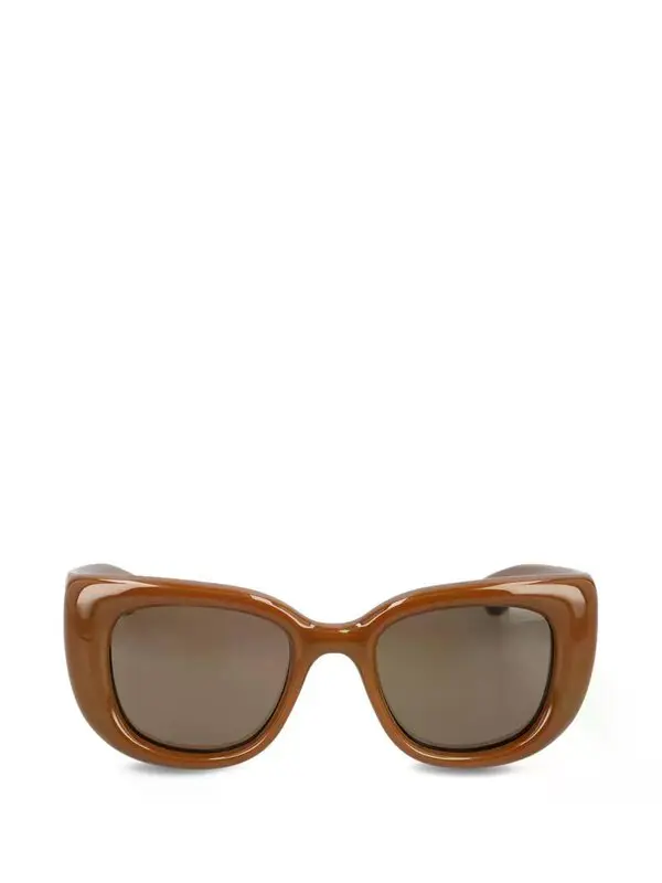 Saint Laurent Butterfly Frame Sunglasses - Brown
