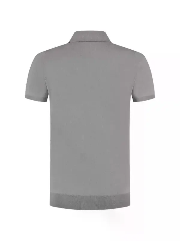 Kiton Ribbed-hem Polo Shirt