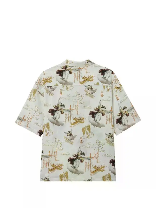 FIVE CM Patterned Short-sleeve Shirt - Neutrals