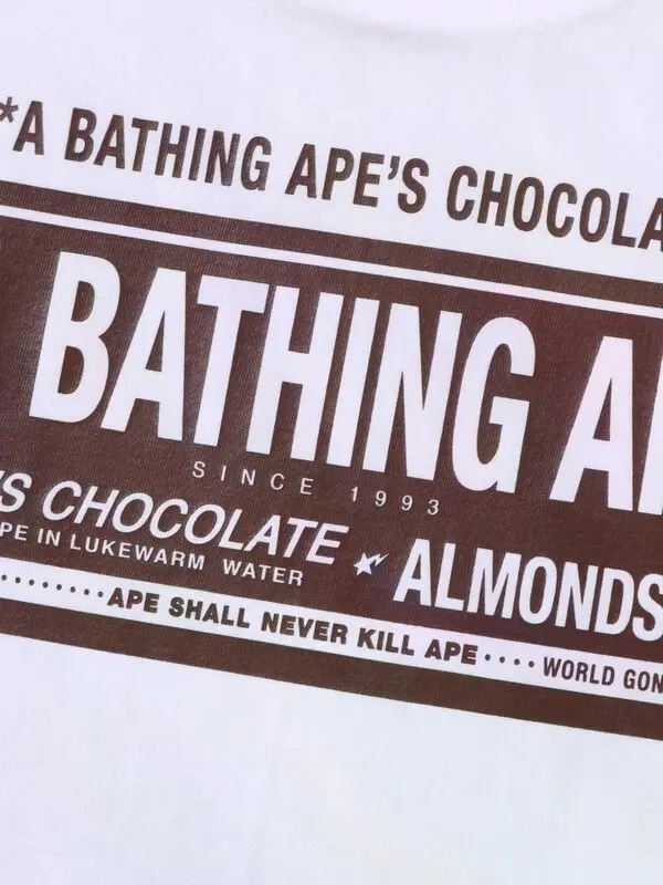 A BATHING APE Chocolate Graphic T-shirt