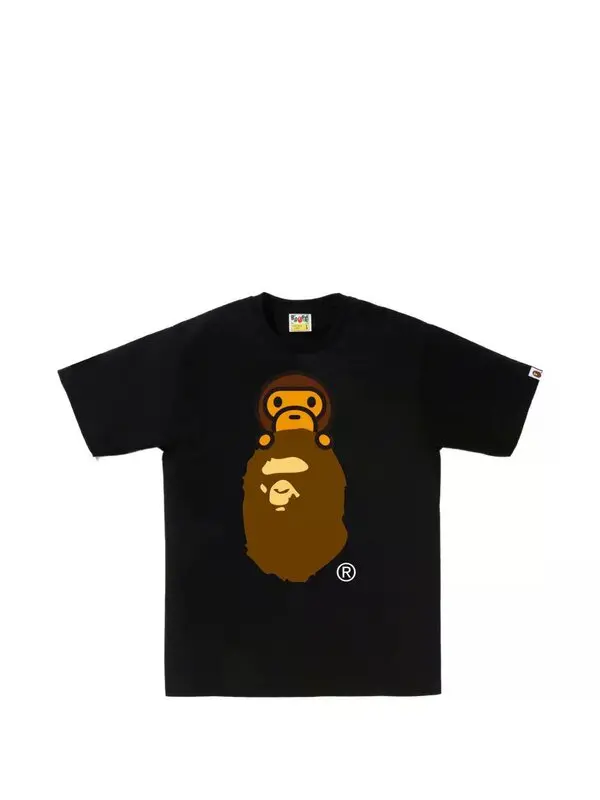 A BATHING APE Milo On Ape Head T-shirt - Black