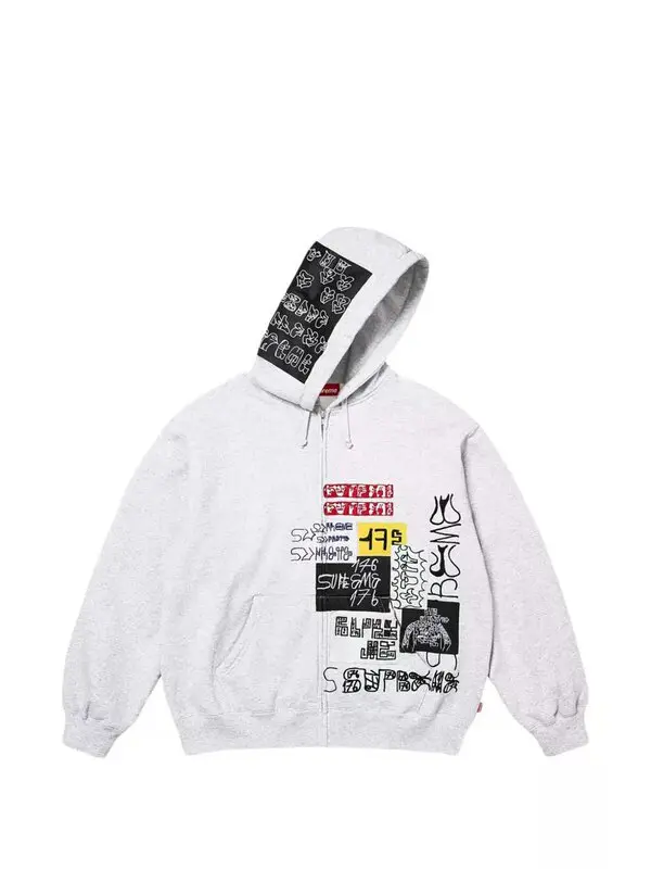 Supreme Graphic Print Zip-up Hoodie