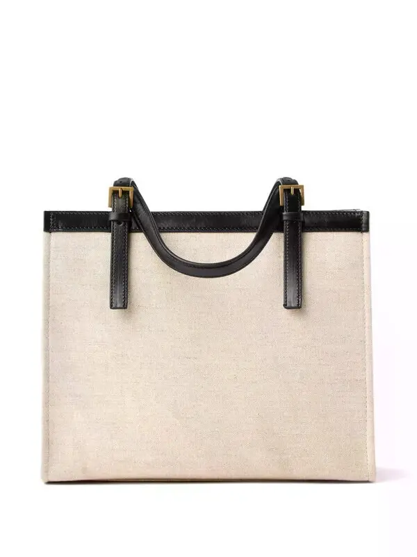 Versace Rivière Canvas Tote Bag - Neutrals