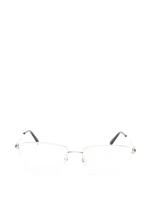 Cartier Rectangle-frame Glasses - Silver