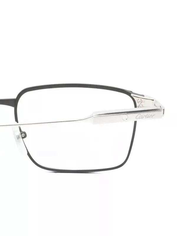 Cartier Rectangle Frame Glasses - Grey
