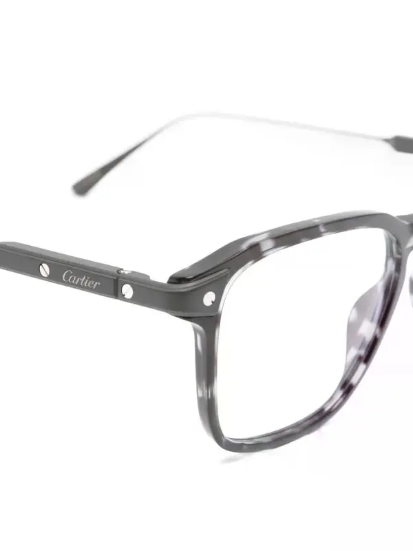 Cartier Tortoiseshell-pattern Glasses