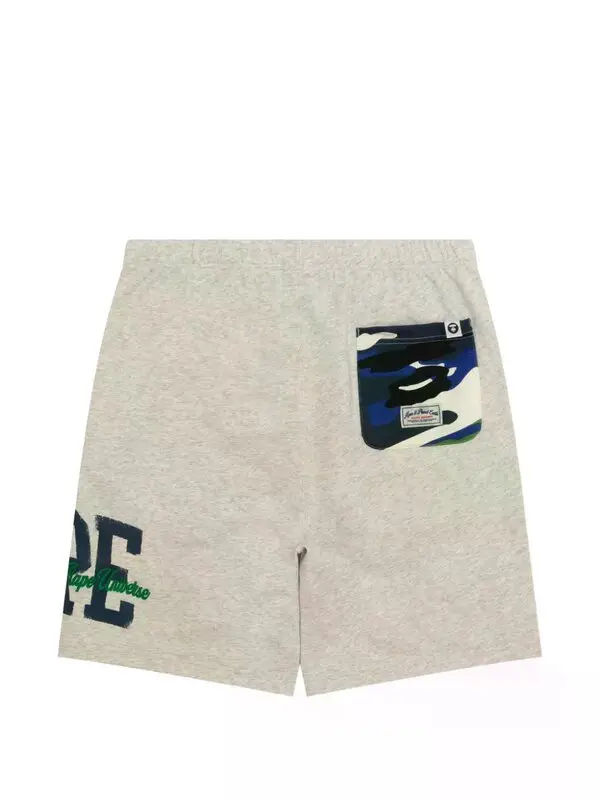 AAPE BY *A BATHING APE Embroidered Logo Camouflage Pocket Shorts