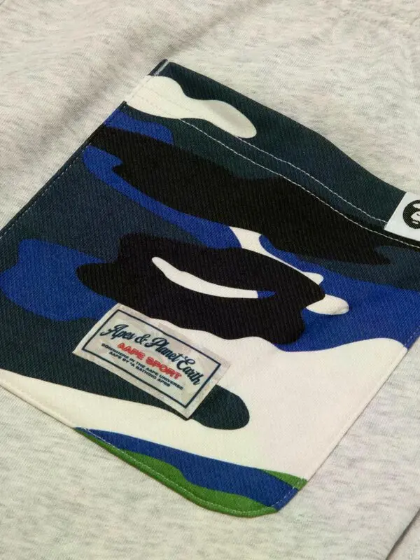 AAPE BY *A BATHING APE Embroidered Logo Camouflage Pocket Shorts