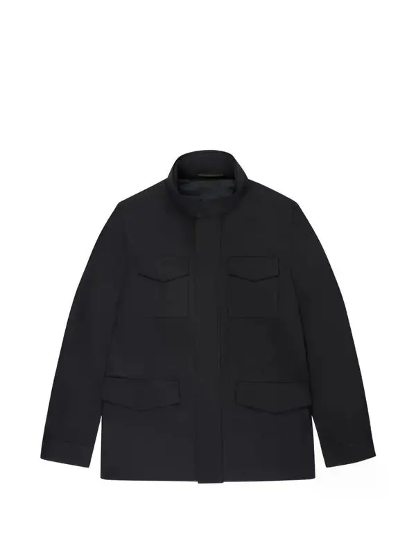 SLOWEAR Field Jacket With High Neck And Zip Fastening