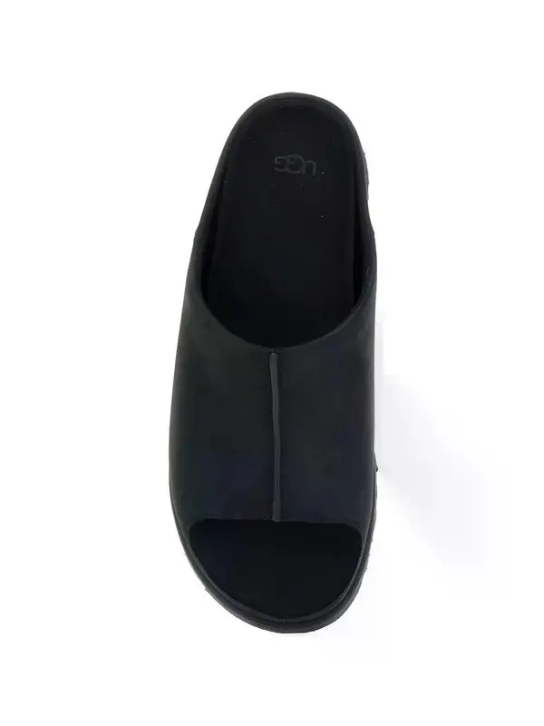 UGG Otzo Logo-detail Open Toe Sandals - Black