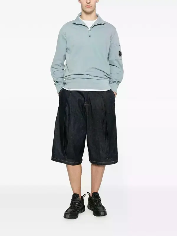 C.P. COMPANY Half-zip Sweatshirt - Blue