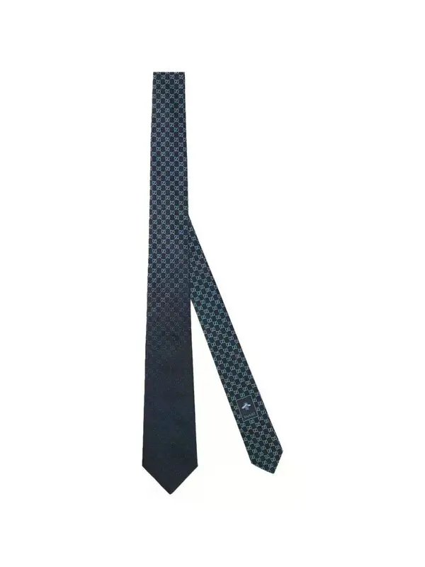 Gucci Patterned Tie - Blue
