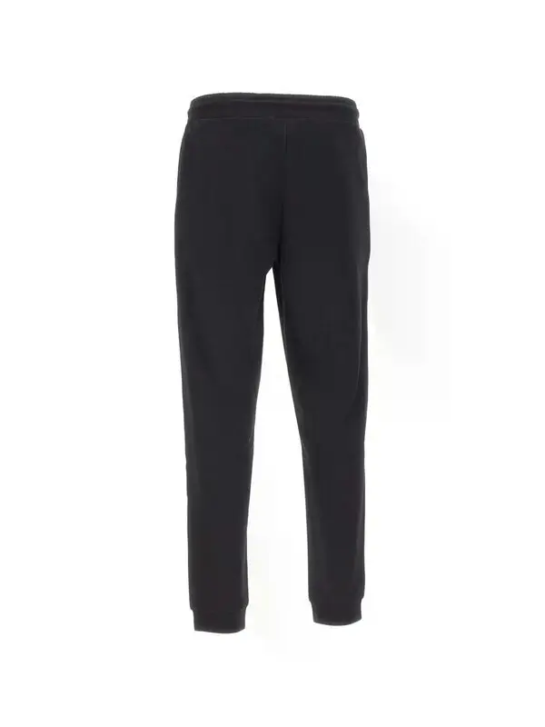EA7 Core Identity Elasticated-waistband Logo-print Trousers