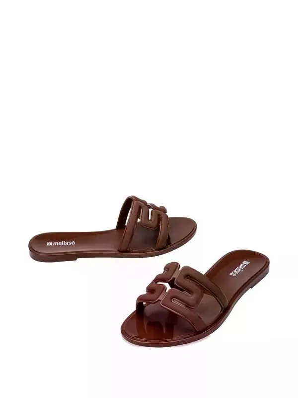 Melissa M Logo Detail Slip-on Slides