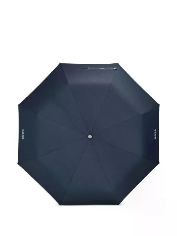 BOSS Logo Print Umbrella - Blue