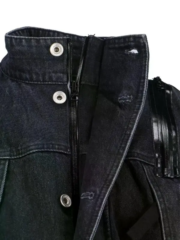 Sacai Zip Detail Denim Jacket