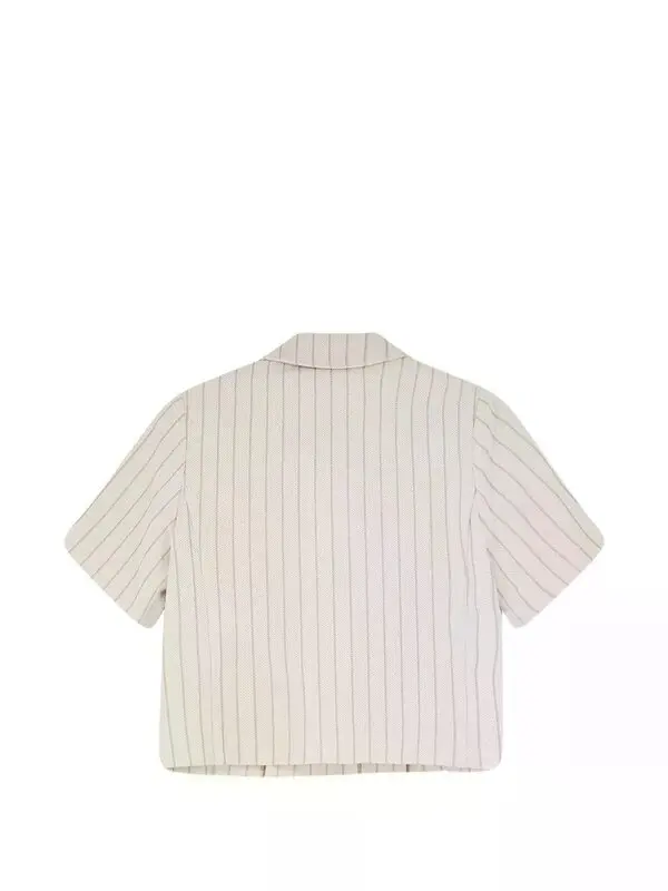 Max Mara Pinstripe Cotton Blazer - Neutrals