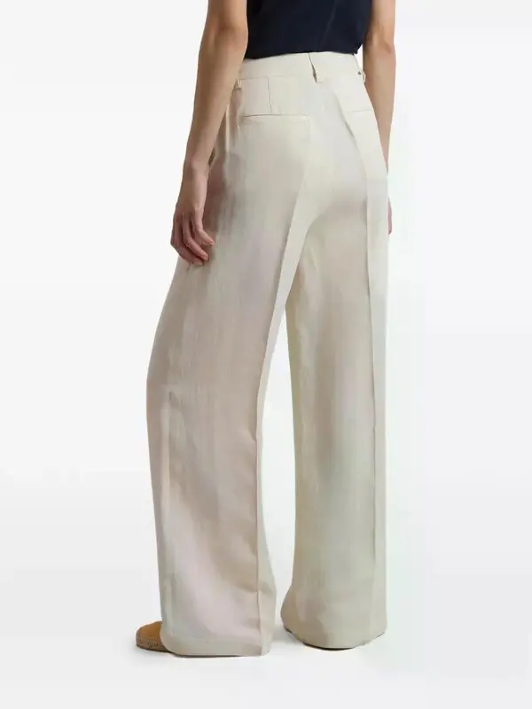 Woolrich Belt-loop Pressed-crease Trousers - White