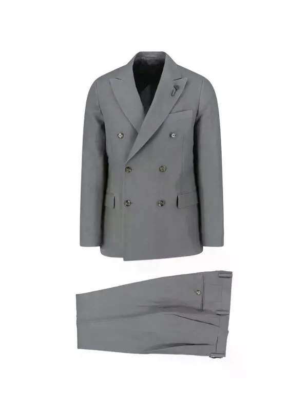 LARDINI Double-breasted Suit - Grey